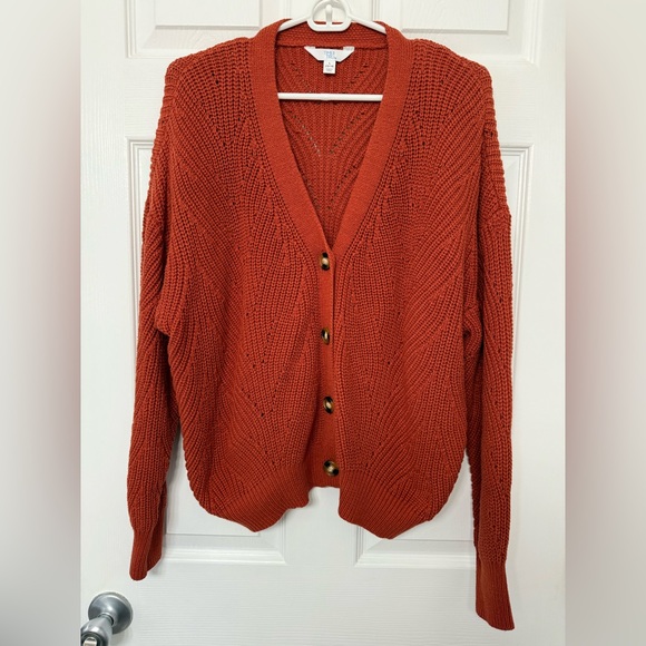 Time and Tru | Sweaters | Time And Tru Rust Color Cardigan | Poshmark